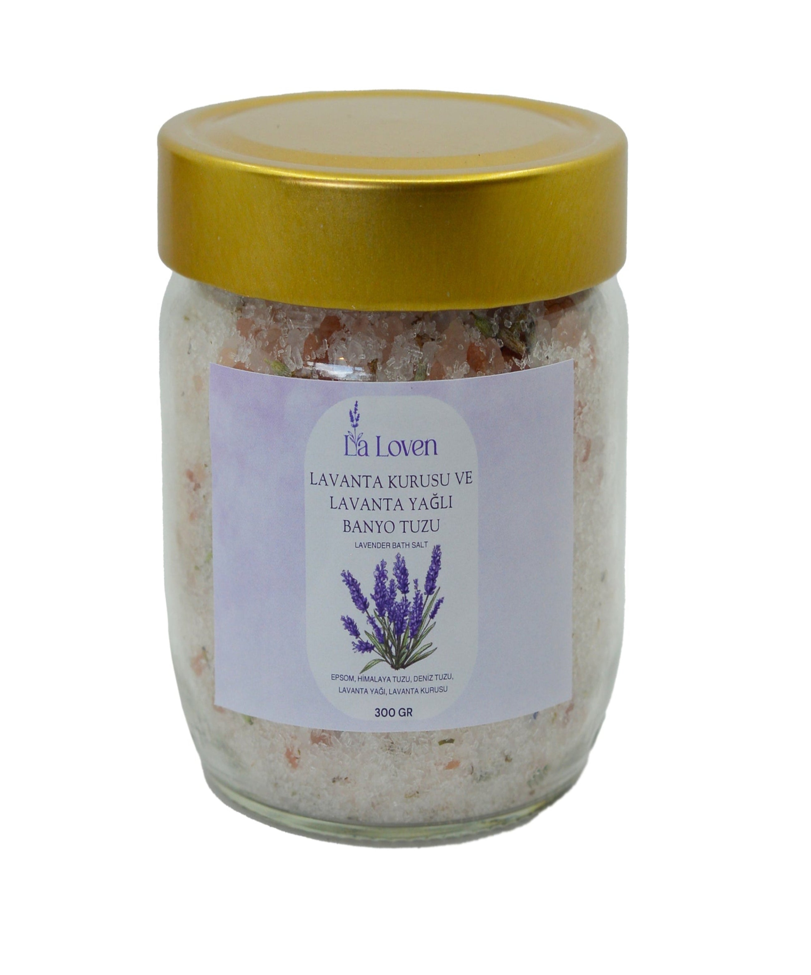 Lavanta Kurusu ve Lavanta Yağı Banyo Tuzu 300gr – LaLoven